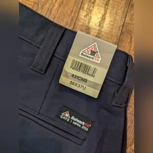bulwark | Pants | Bulwark Mens Navy Fire Resistant Work Pant Nwt Size ...